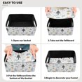 2 Pcs Foldable Felt Storage Bins Decorative Fabric Organizer Baskets ...