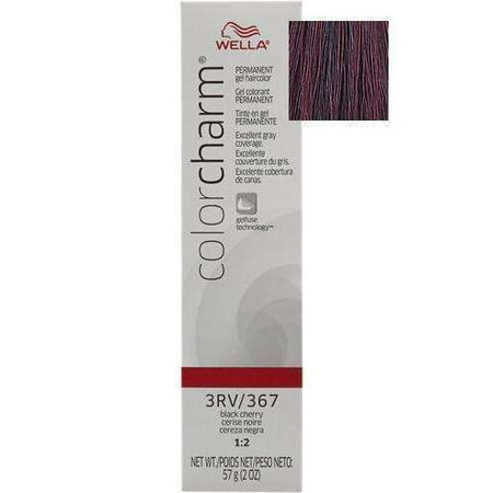 Wella Color Charm Gel Permanent Hair Color - 3RV/367 Black Cherry ...