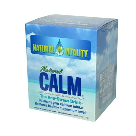 Natural Vitality Natural Calm Magnesium Dietary Supplement, 30 count ...
