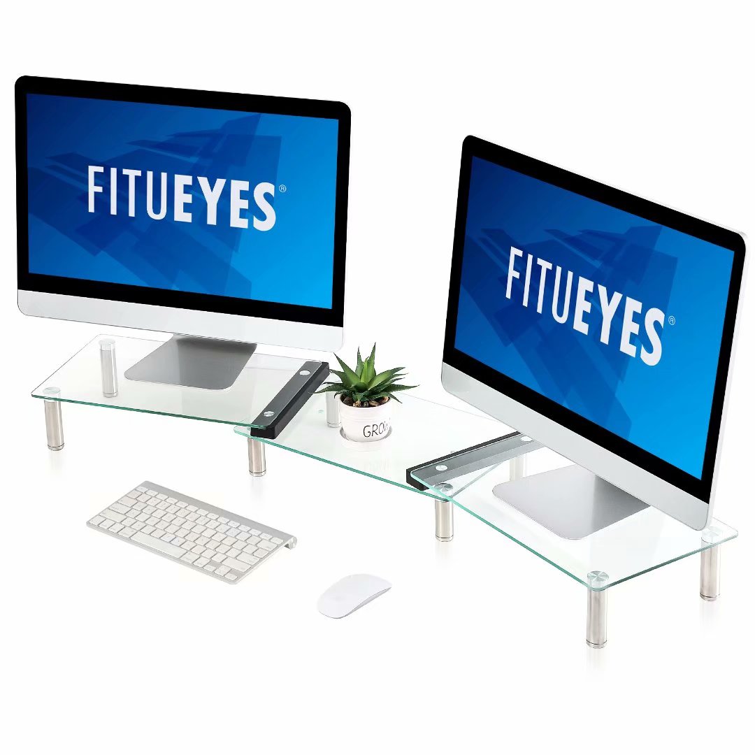 Fitueyes Glass Monitor Stand - Glass Designs