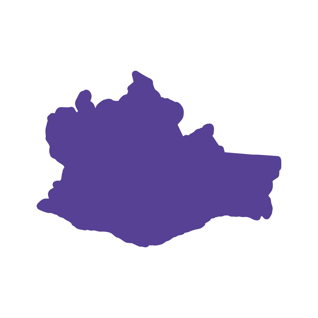 Oaxaca State Shaped Sticker Decal Die Cut - Self Adhesive Vinyl ...