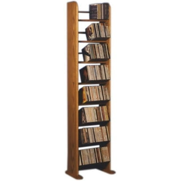 Wood Shed 901 Solid Oak 9 Row Dowel CD Rack - Walmart.com