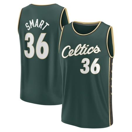 Men's Boston Celtics #36 Marcus Smart 2022-23 Green City Edition ...