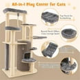Pefilos 67" Modern Cat Tree Tower for Indoor Cats, Multi-Level Cat ...
