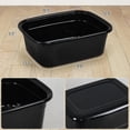 16 Quart Plastic Rectangular Wash Tub 4-Pack Black - Walmart.com