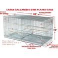 4 of LARGE Galvanized Steel Stack and Lock Double Breeding Breeder ...