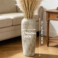 Rustic Oversized Ceramic Floor Vase – Handpainted Rustic Pottery Vase ...
