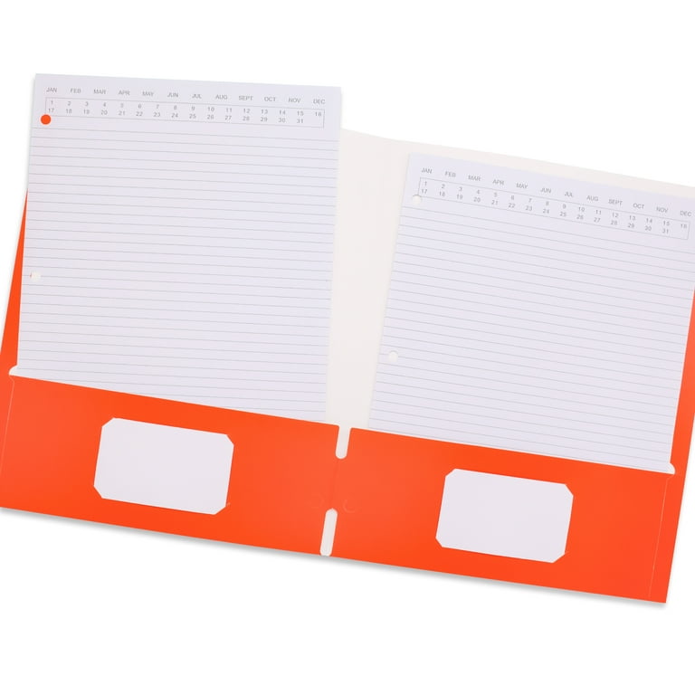 Orange Pocket Folder