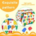 Building Block Party Supplies, 3pcs Building Block Party Tablecloths ...