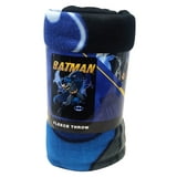 "Batman Fleece Superhero Kids Plush Throw Blanket 45"" x 60"" DC Comics ...