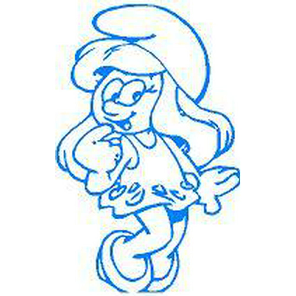 Smurf Silhouette Vinyl Wall Decal 20"x12" - Nursery Bedroom Décor ...