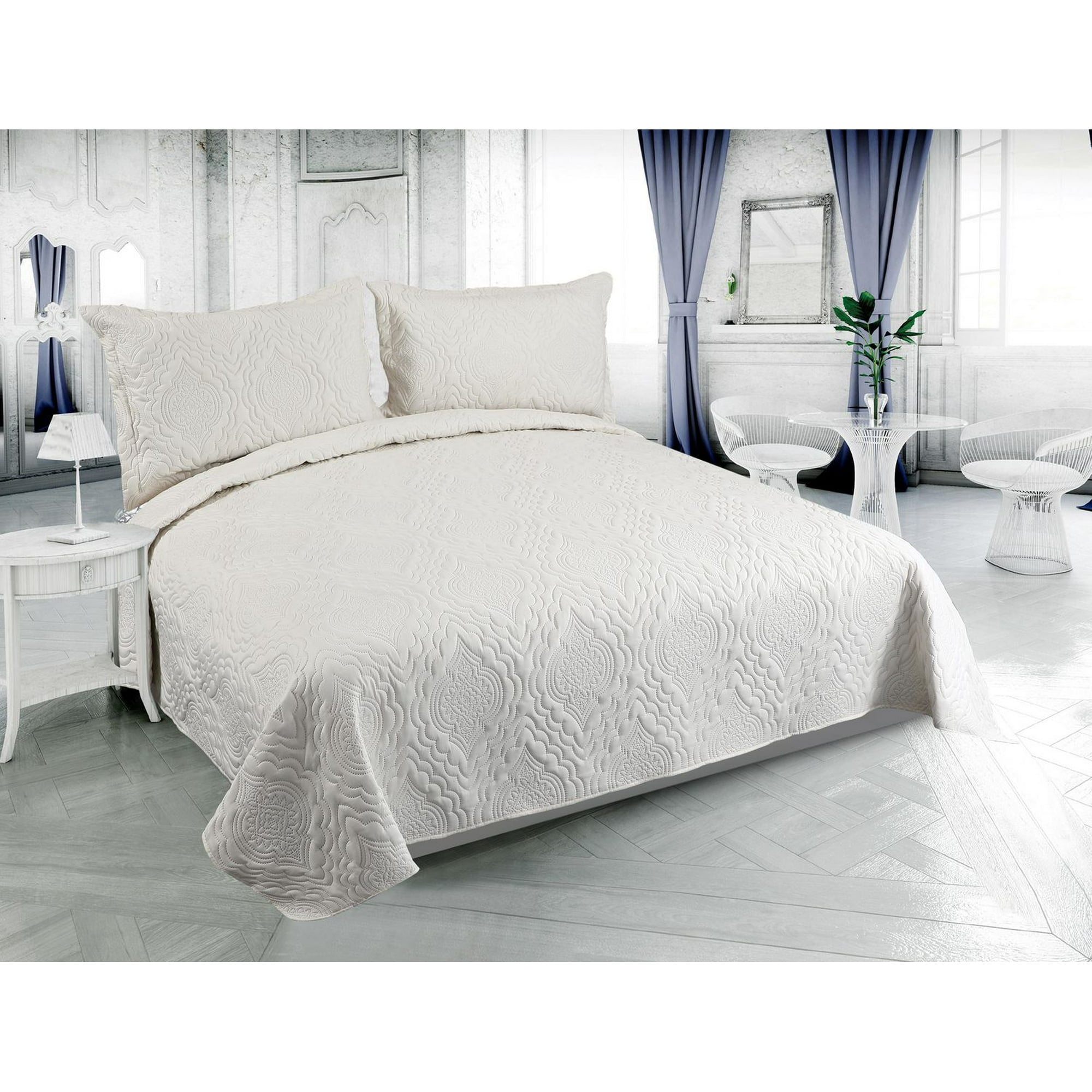 Click here for Marina Decoration Solid Embossed Pinsonic Coverlet... prices