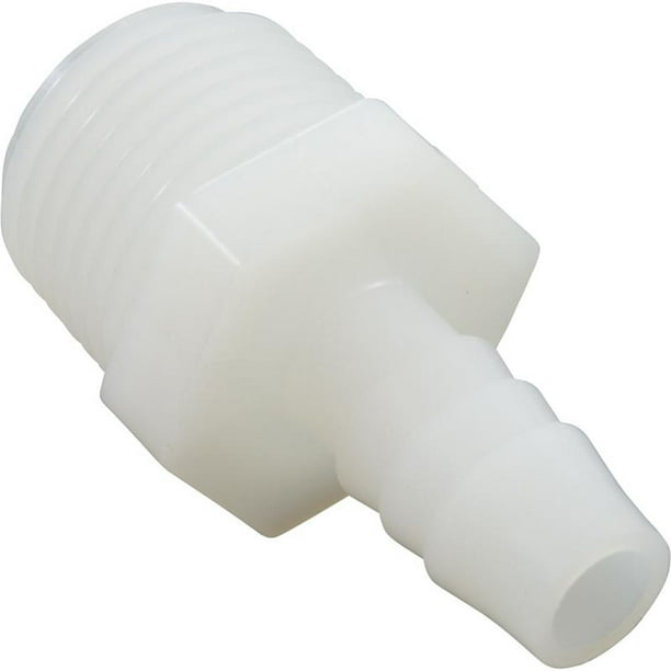 Barb Adapter, 3/8" Barb x 1/2" Male Pipe Thread, Nylon - Walmart.com ...