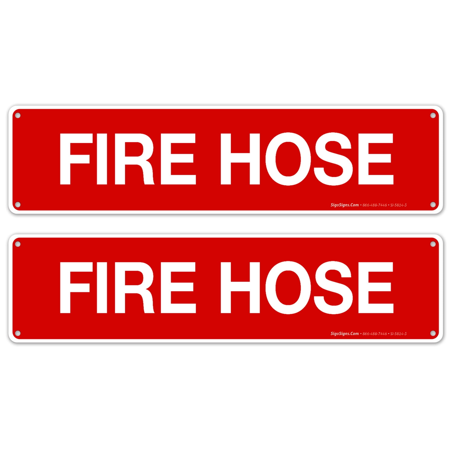 Fire Hose Sign, Fire Safety Sign, (SI-5814) - Walmart.com