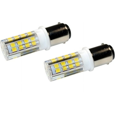 HQRP 2-Pack 110V LED Light Bulbs Cool White for Pfaff 7510 / 7530 ...