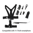 Mobile Phone Chest Strap Harness Mount Head Strap Holder Kit For VLOG ... Mobile Phone Chest Strap Harness Mount Head Strap Holder Kit For VLOG ...