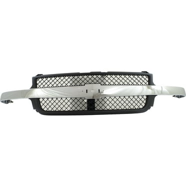 Front Bumper Lower Grille Gray Compatible with Chevy Silverado 1500 SS ...