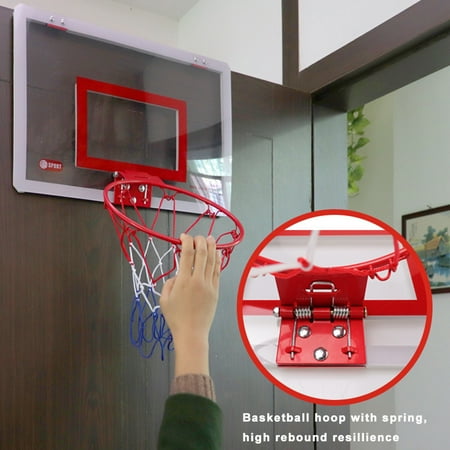 Hanging Basketball Mini Basketball Hoop Set Shatterproof Wall Hanging ...