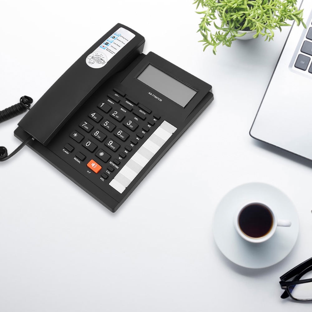 Corded Phone, Dual Interface Landline Phone With Caller ID, Large ...