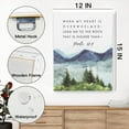 Bible Verses Wall Art, When My Heart Is Overwhelmed Wall Decor ...