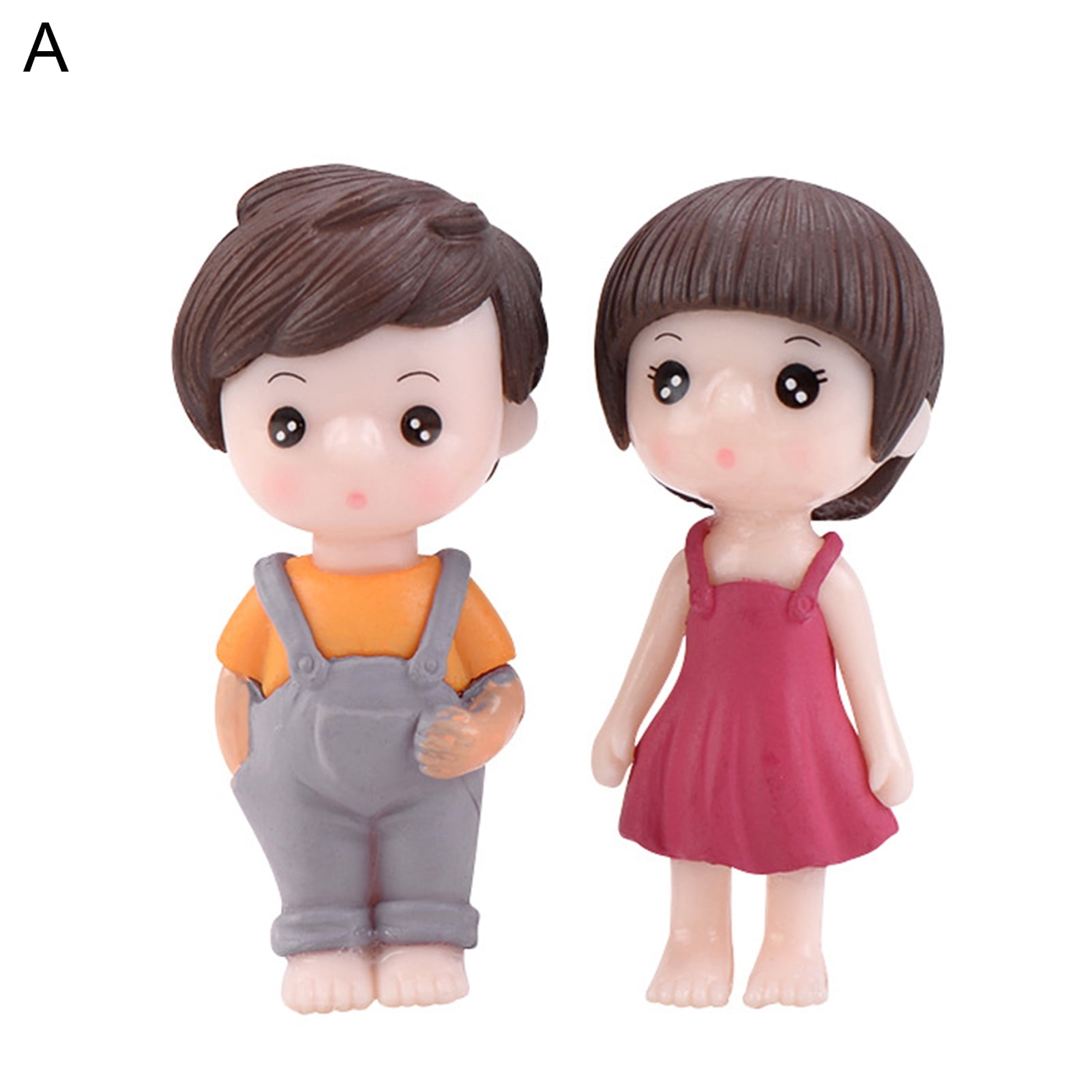 Grandest Birch 2Pcs Adorable Miniatures Cartoon Delicate Couples ...
