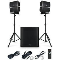 Proreck Club 6000 15-inch 6000W Stereo PA Speaker System, Bluetooth, 2 ...