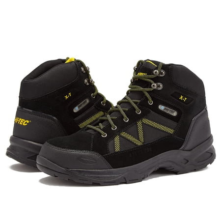 HI-TEC Keaton Steel Toe Waterproof Men's Work and Hiking Boots, Slip ...
