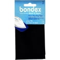 "Wrights-Bondex Iron-On Mending Fabric 6-1/2""X14""-Black 4 Pack for ...
