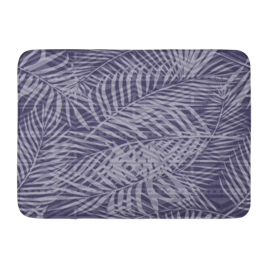 GODPOK Tropical Green Palm Leaves White Tree Abstract Rug Doormat Bath ...