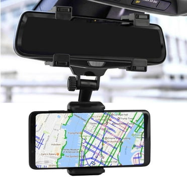 Universal Car Rear-view Mirror Mount Stand Holder Cradle Clip For Cell ...