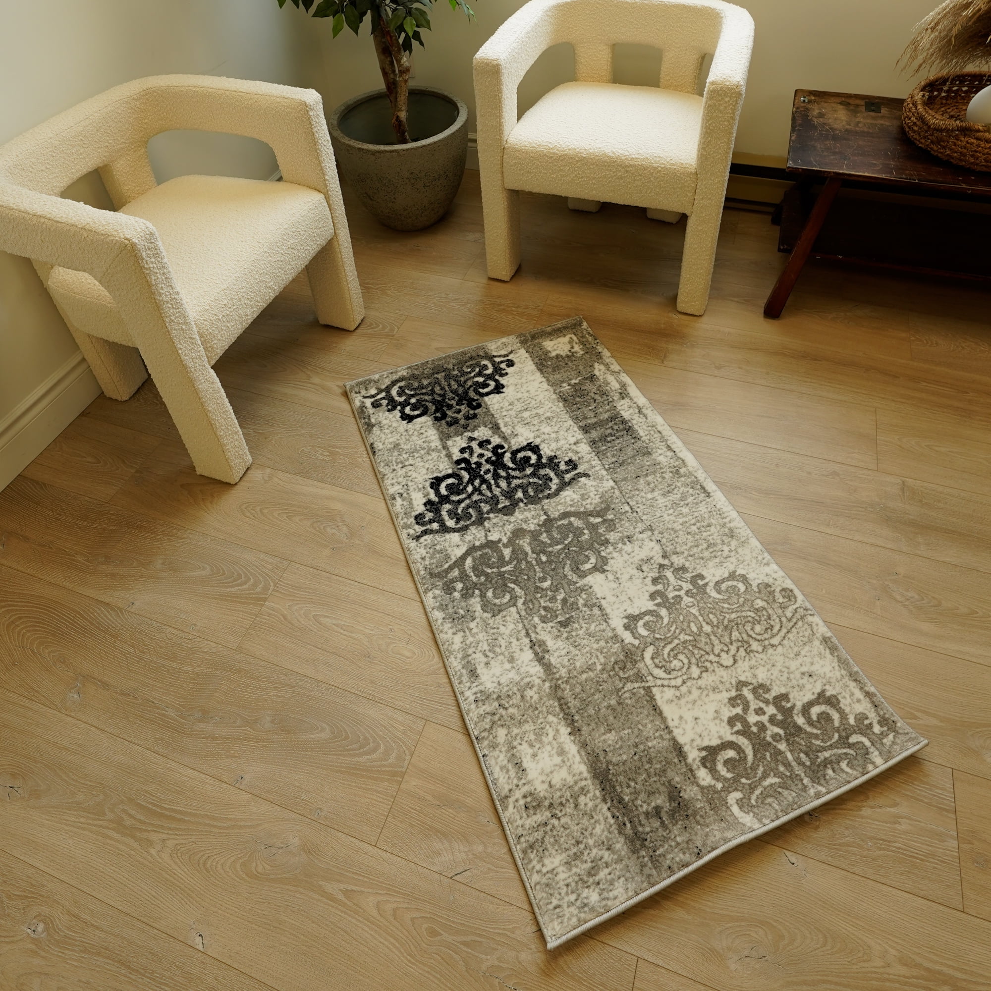 Click here for Rug Branch Hikari 3 X 5 (28 X 5) Grey/Black Distre... prices