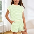 Baby Clothes for Girls Summer Casual Side Slit Shirt with Bike Shorts 2 ...