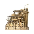 DIY Castle Orbital Marble Run Model, 400PCS 3D Wooden Puzzle Assembly ...