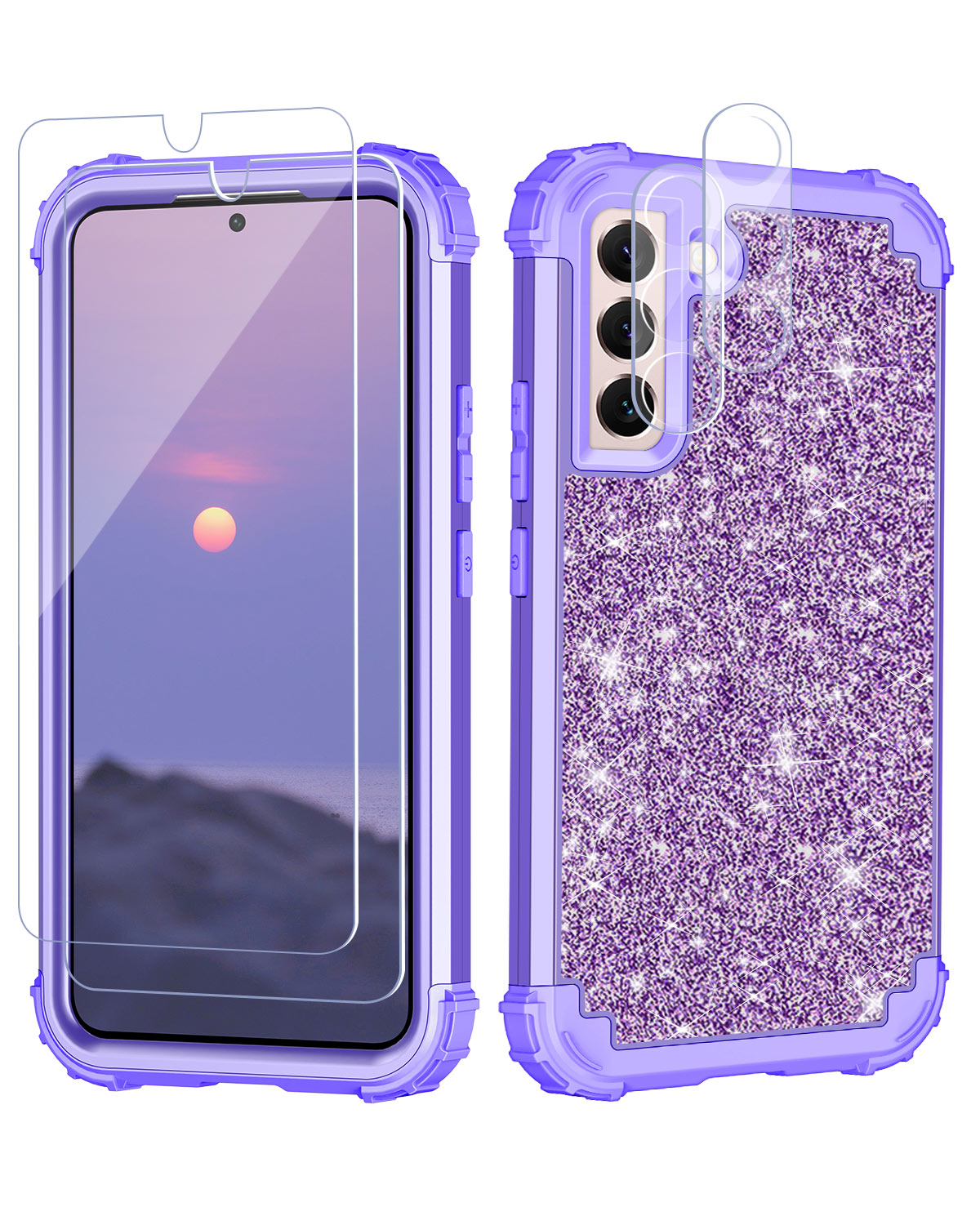 Casetego for Samsung Galaxy S23 Case with 2 Tempered Glass Screen ...