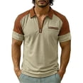 Dolkfu Short Sleeve Funny Shirts Quarter Zip Collared Yellow Retro ...