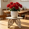 Butterfly & Lotus Wooden Plant Stand, DIY Assembly Desktop Flower Pot ...