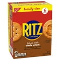 RITZ Whole Wheat Crackers Family Size 19.3 oz Flaky Snack for Dips and ...