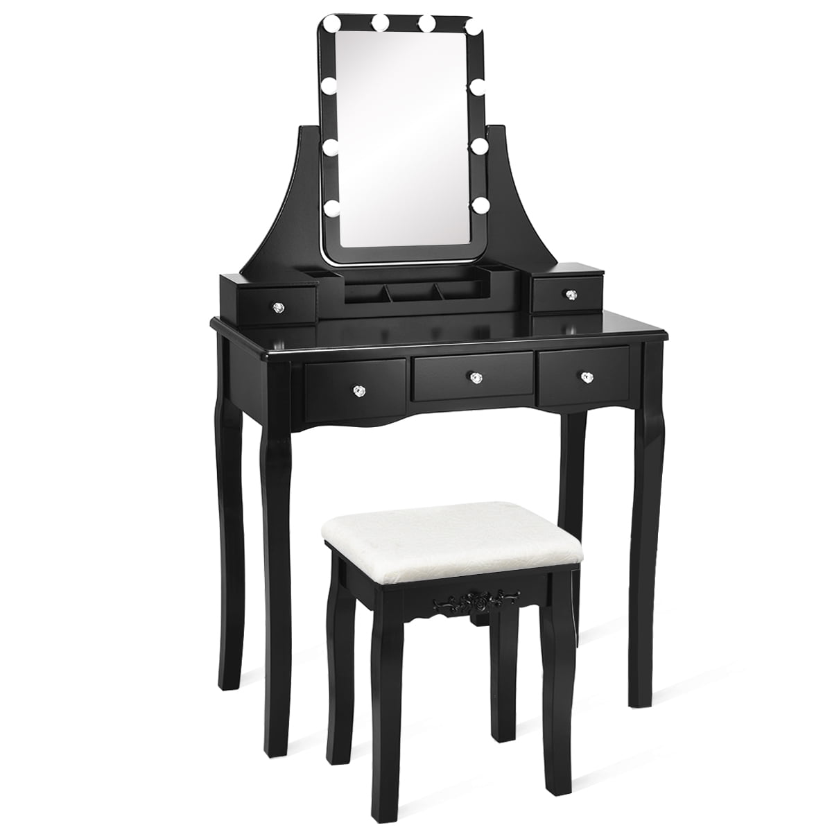 Click here for Patiojoy Led Vanity Table Makeup Dresser Desk W/ D... prices