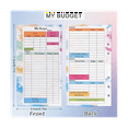 Qtmnekly A6 Budget Planner Refill 82 Sheets Monthly Weekly Planner ...