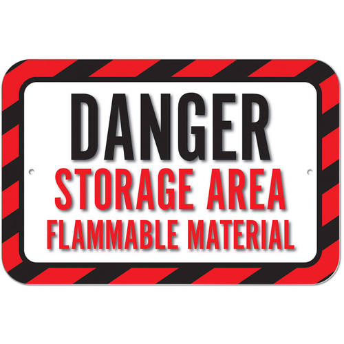 Danger Storage Area Flammable Material Sign - Walmart.com