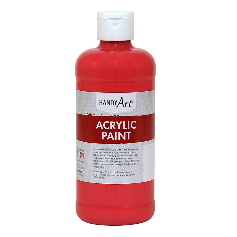 ACRYLIC PAINT 16 OZ PHTHALO RED - Walmart.com