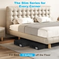Under Bed Storage Container Bins 2 Pack, 5 Inch Thin Low Profile ...