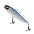 wileqep Fishing Lures, Bass Lures 5Pcs/Set Whopper Plopper Lures ...