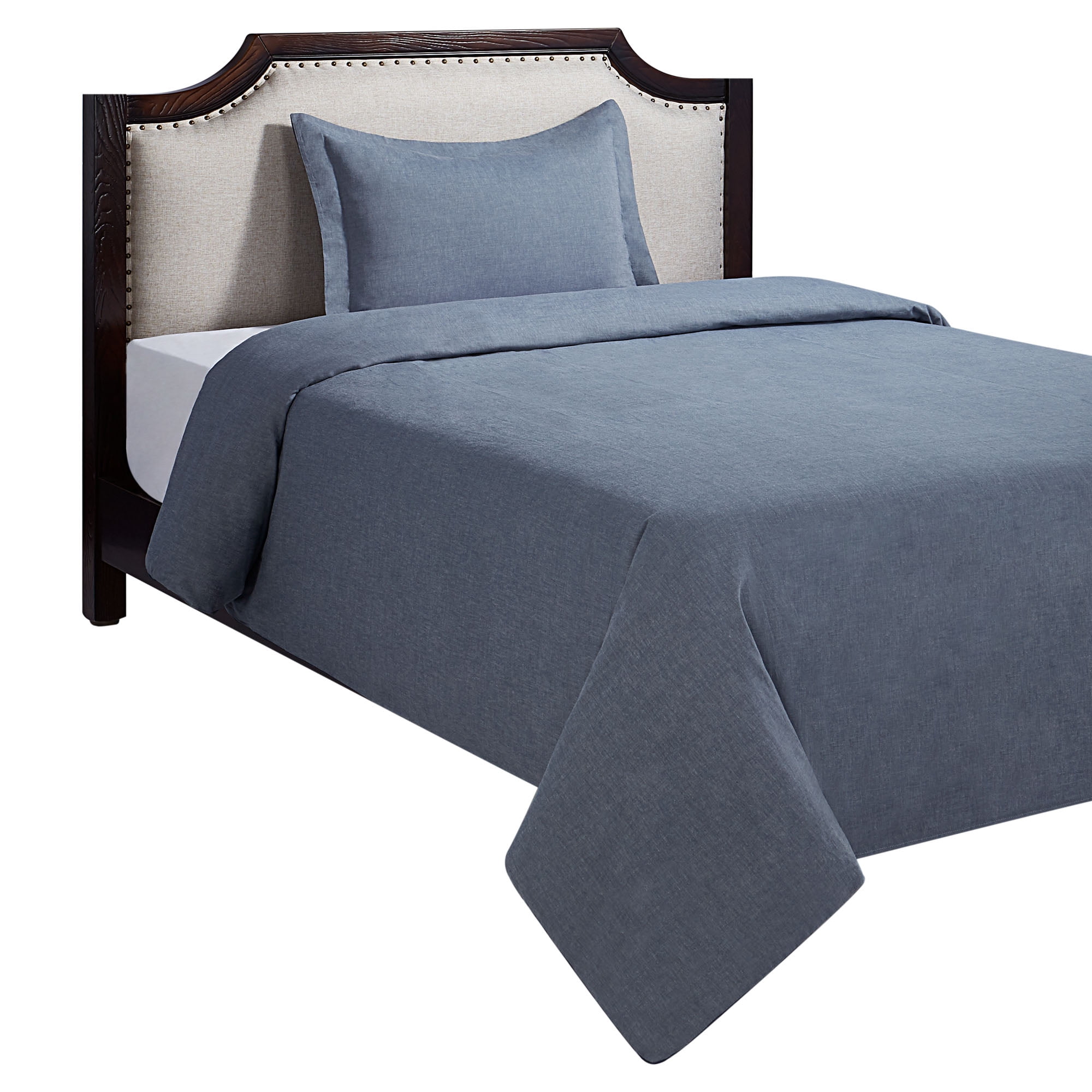 Click here for Hometrends 2-Piece Blue Chambray Duvet Cover Set... prices