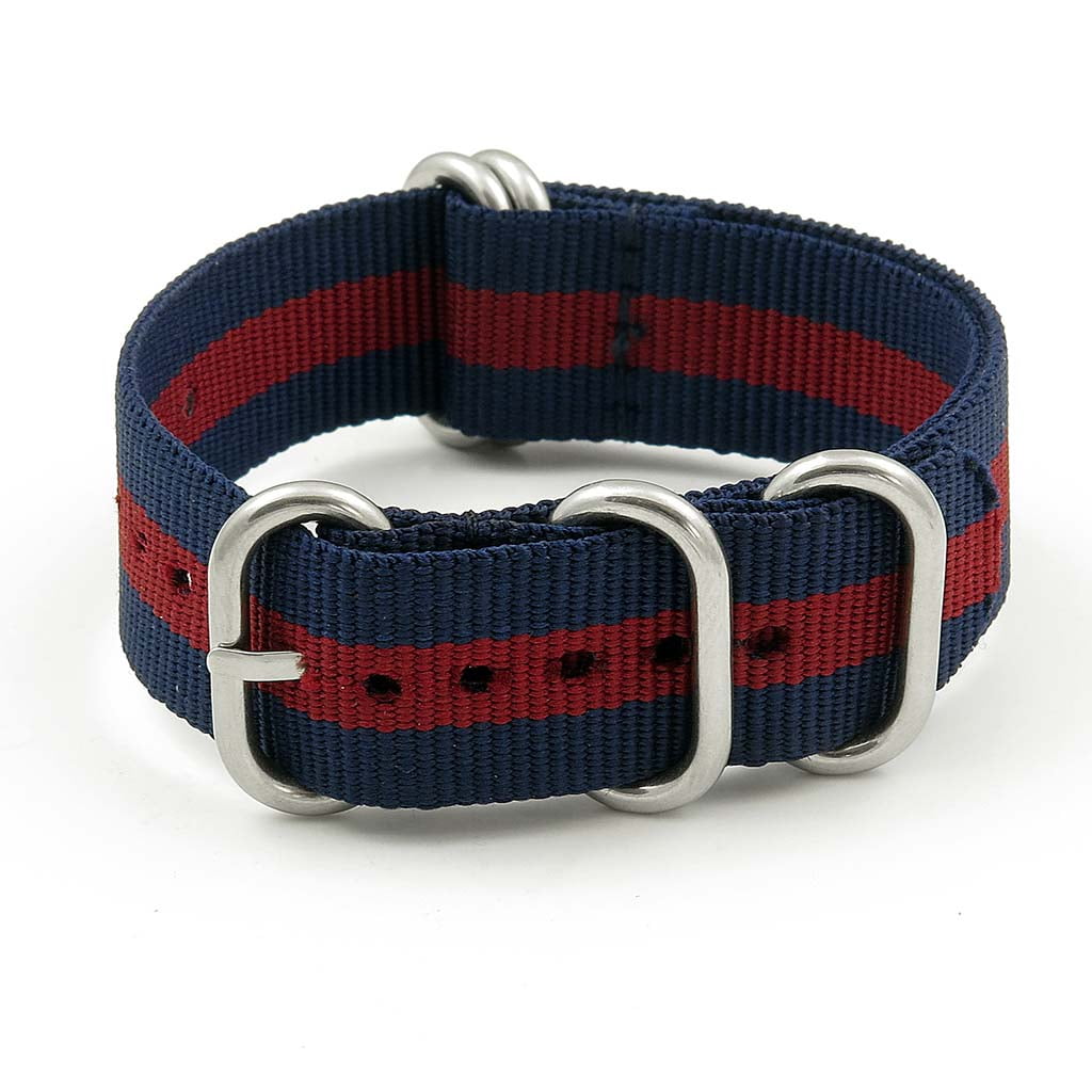 StrapsCo Nylon 5 Ring One-Piece Watch Strap - Walmart.com