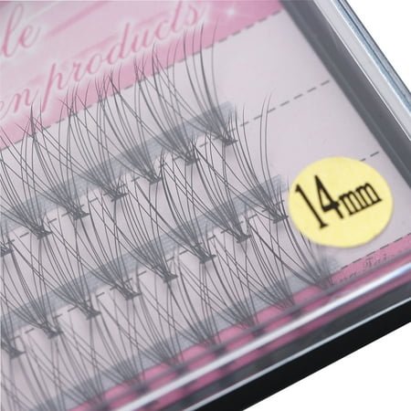 Fashion 60 Bundle/Set False Eyelashes Extension Kit Individual Cluster ...
