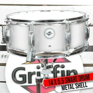 Snare Drum Kit by Griffin Includes Snare Stand, 2 Pairs of Maple Drum ...