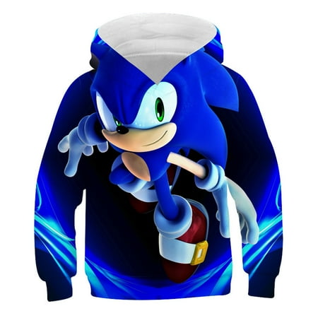 Sonic the Hedgehog 3D Printed Hooded Zipper Jacket - Walmart.ca