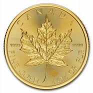 Royal Canadian Mint 1 oz Gold Maple Leaf Coin BU - 24k Fine Gold ...