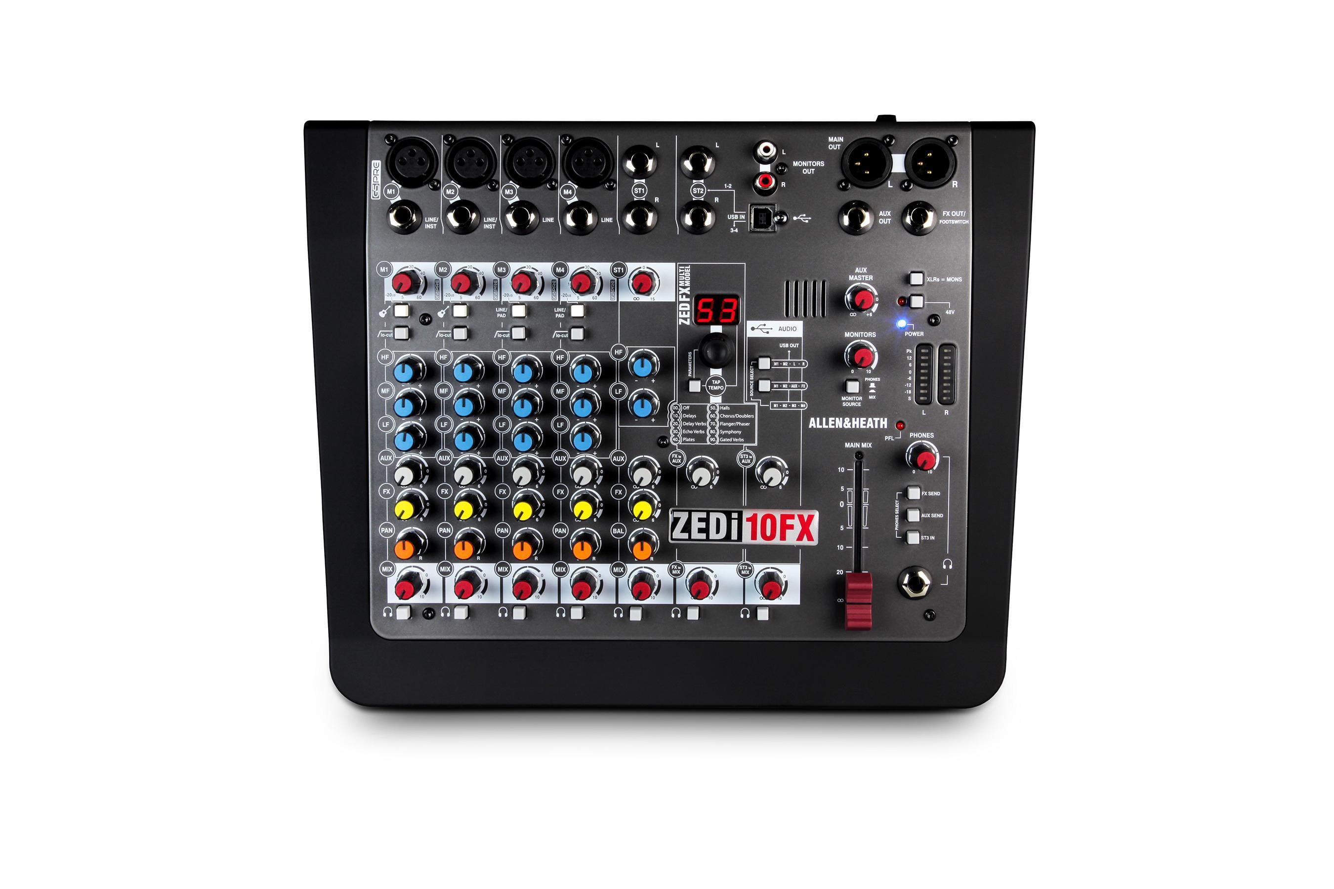 Allen & Heath ZEDI-10FX HYBRID COMPACT MIXER / 4x4 USB INTERFACE WITH ...
